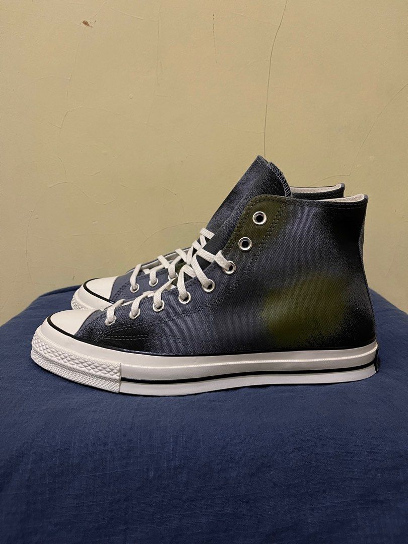 [RESMI STORE] CONVERSE CHUCK 70 HI SPRAY PAINT “A03433C”, Fesyen Pria ...