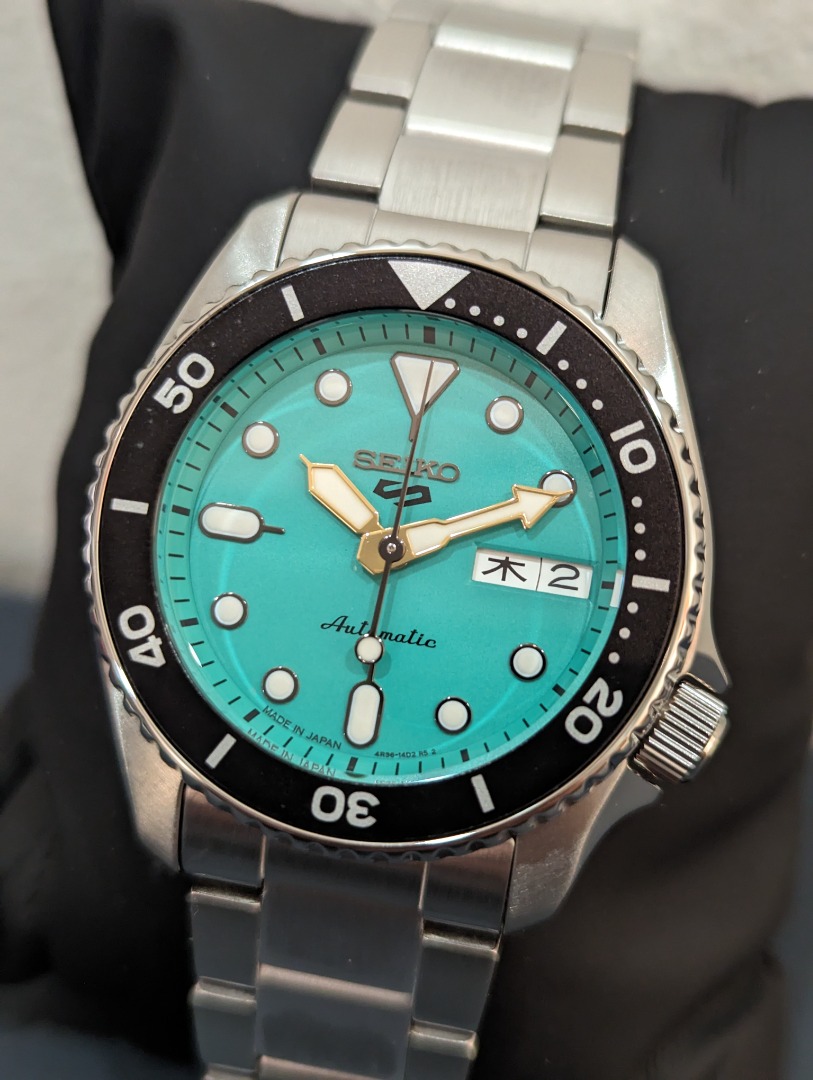 Seiko 5 SBSA229 Teal JDM 38mm with Kanji Date (SRPK33), Men's Fashion ...