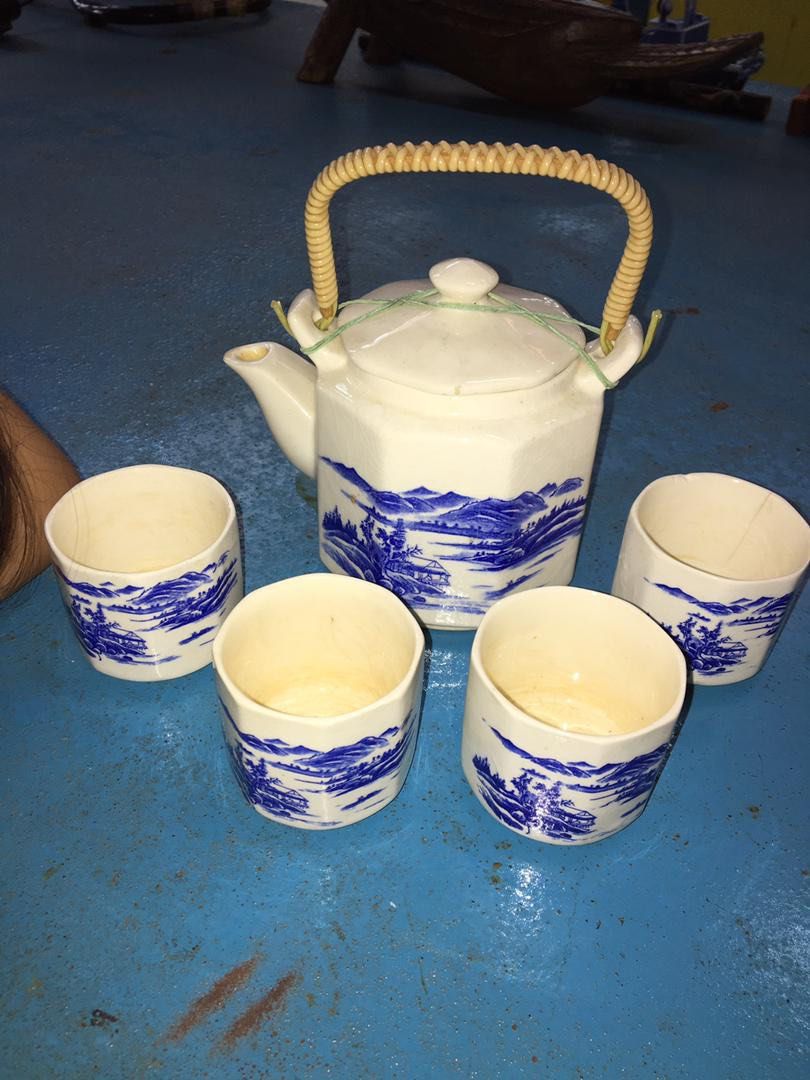 Set teko chinese lama/ chinese tea set, Hobbies & Toys, Collectibles ...