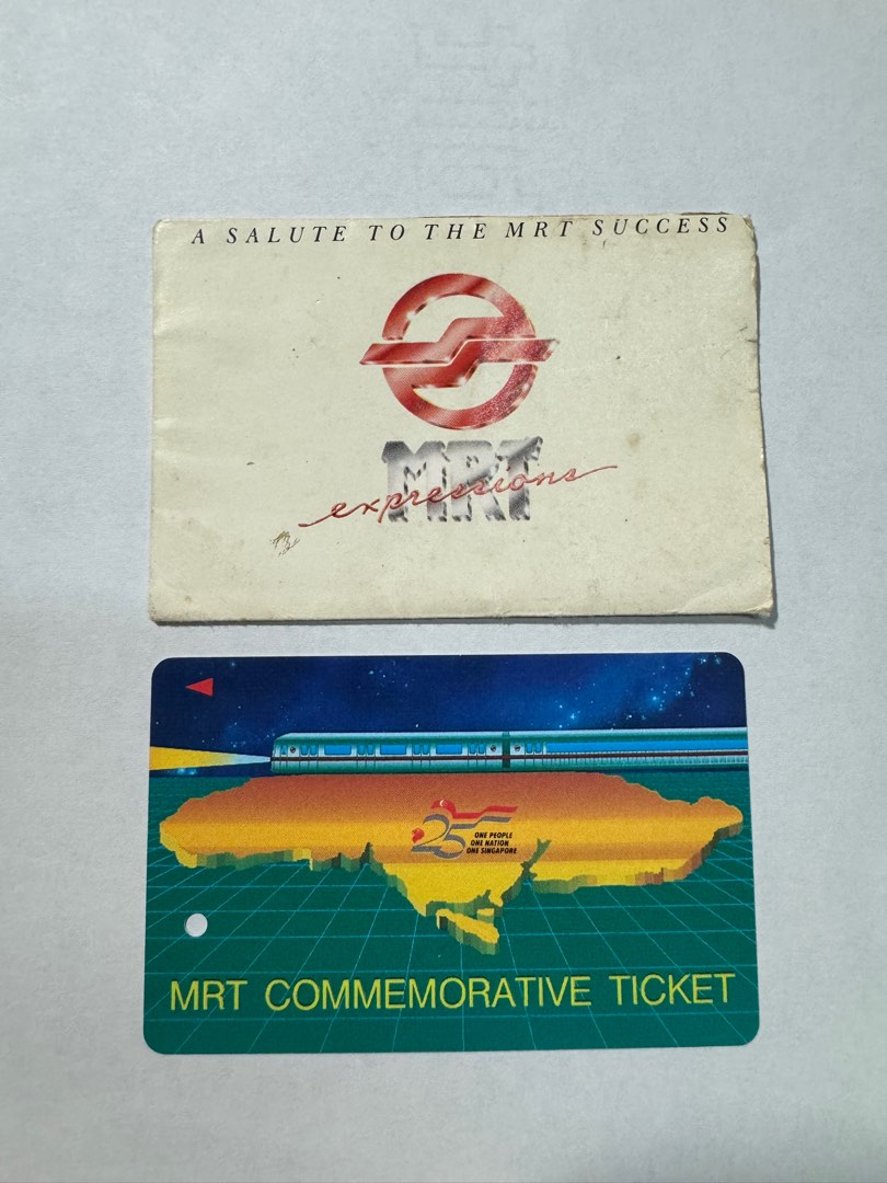 Singapore MRT Commemorative Ticket 6 July 1990, Hobbies & Toys, Memorabilia & Collectibles ...