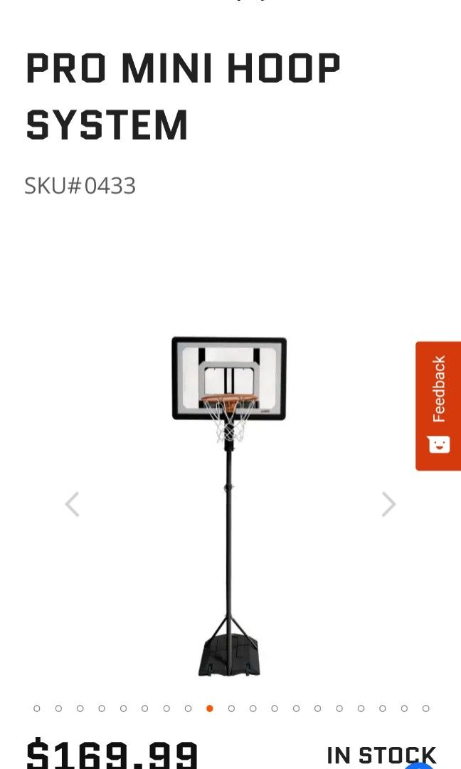 Sklz pro mini hoop system, Sports Equipment, Sports & Games, Racket and ...