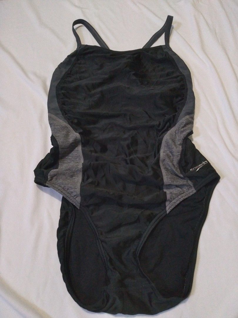 Speedo Pro LT One Piece Swimsuit In Black and Gray Combi, Women's ...
