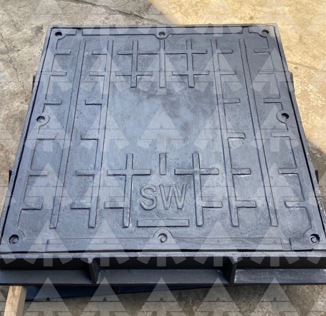 Square Cast Iron Manhole, Commercial & Industrial, Construction ...