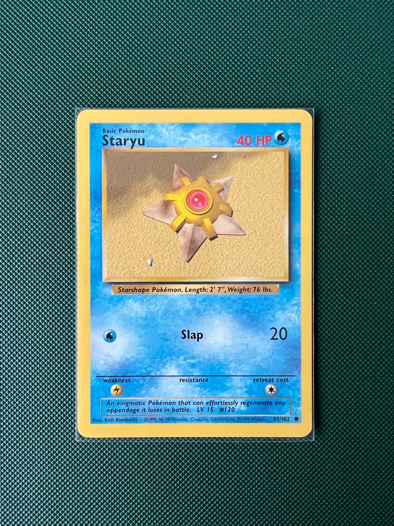 Staryu 65/102 Common Vintage Pokemon Card, Hobbies & Toys, Toys & Games ...