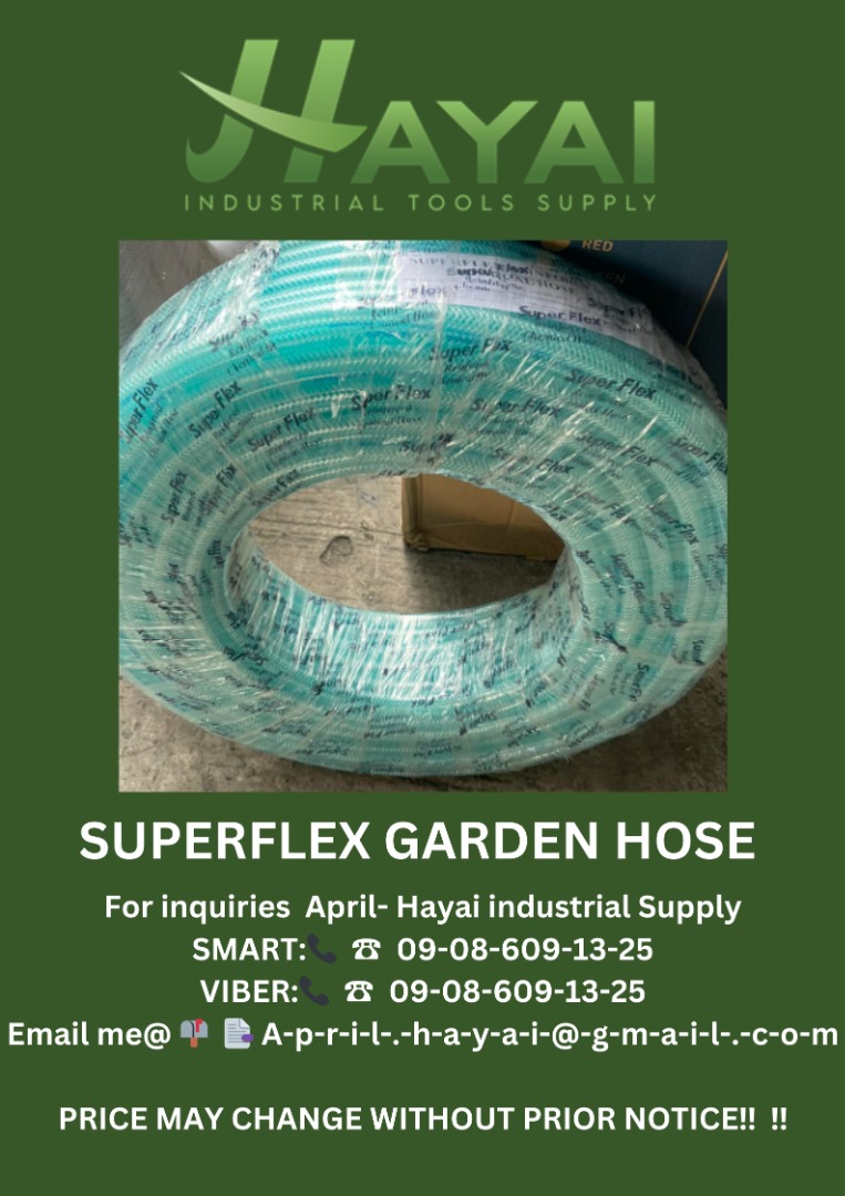 Superflex garden hose, Commercial & Industrial, Construction Tools ...