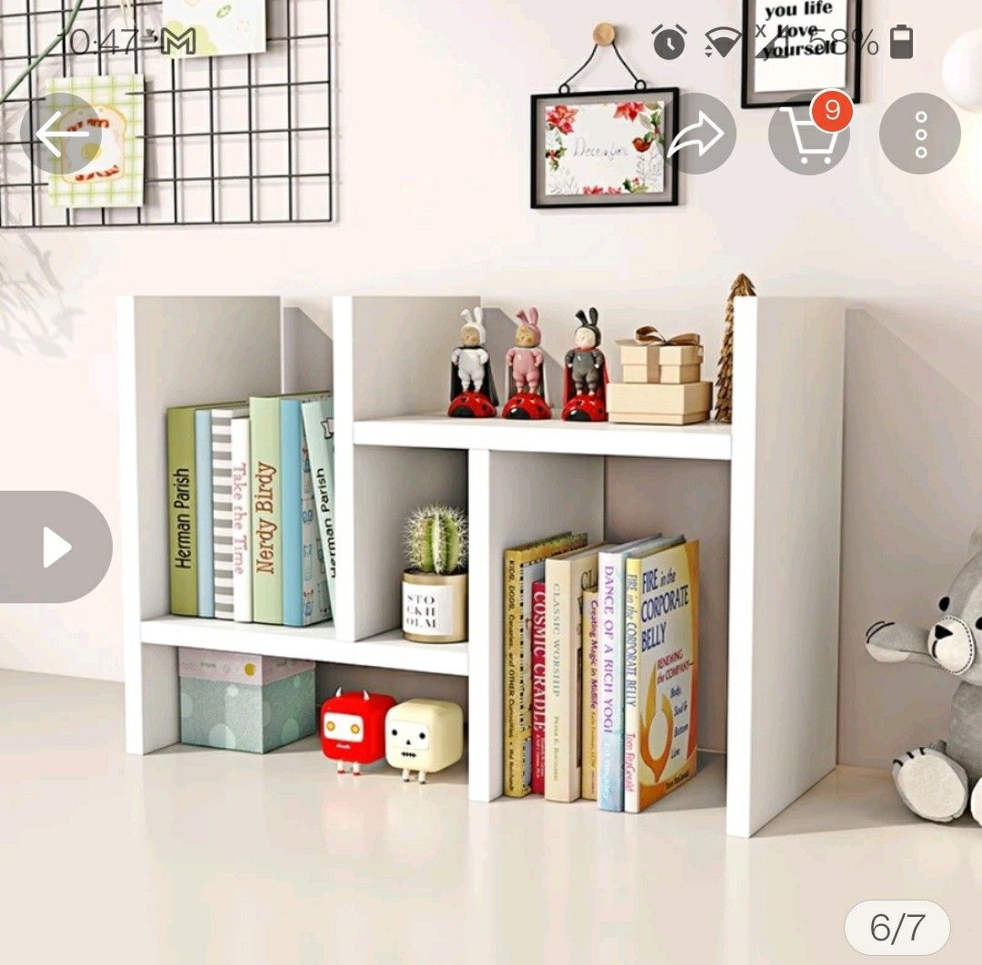 Table Top Rack / Shelf (White), Furniture & Home Living, Furniture ...