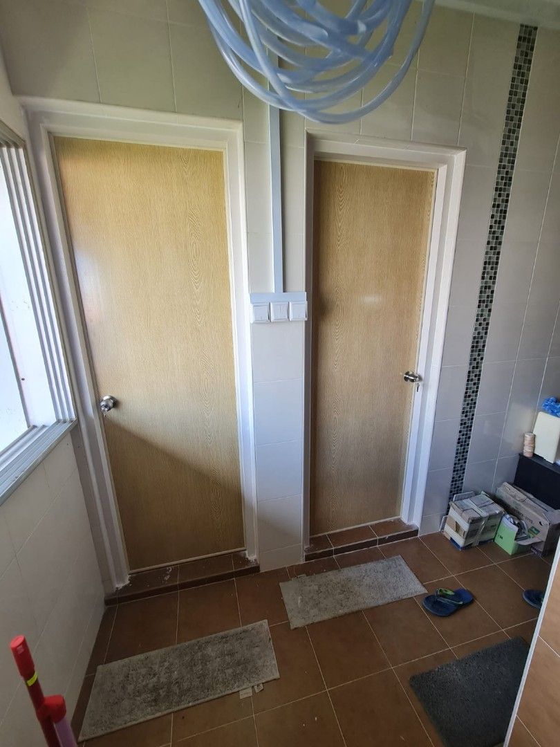 Toilet upvc panel door, Home Services, Others on Carousell