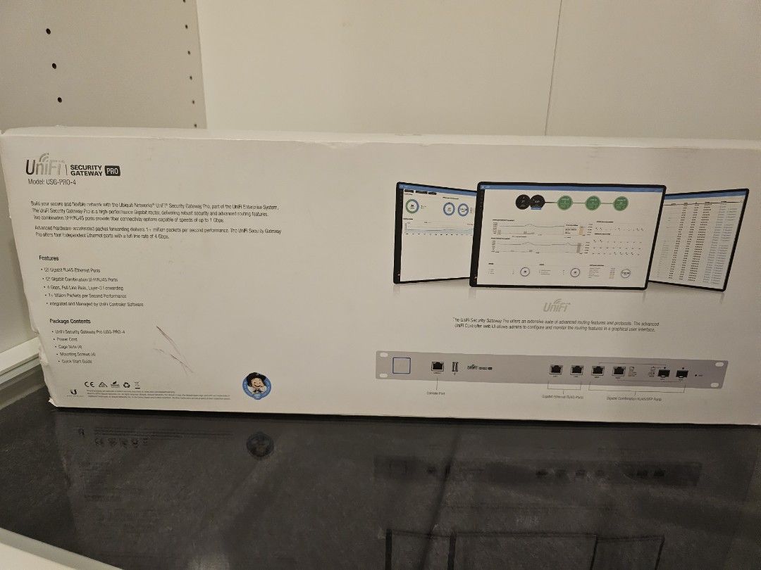 Ubiquiti Unifi USG-Pro-4 Security Gateway Router, Computers & Tech ...