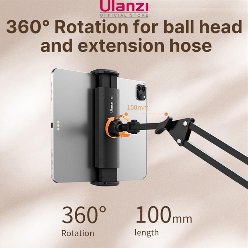 Ulanzi T2 Desktop Metal Tablet Stand Arm Adjustable Stand Bed Desktop ...