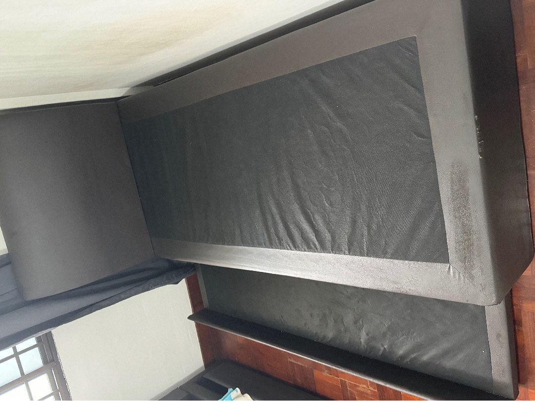 Used bed frame with pull out, Furniture & Home Living, Furniture, Bed ...
