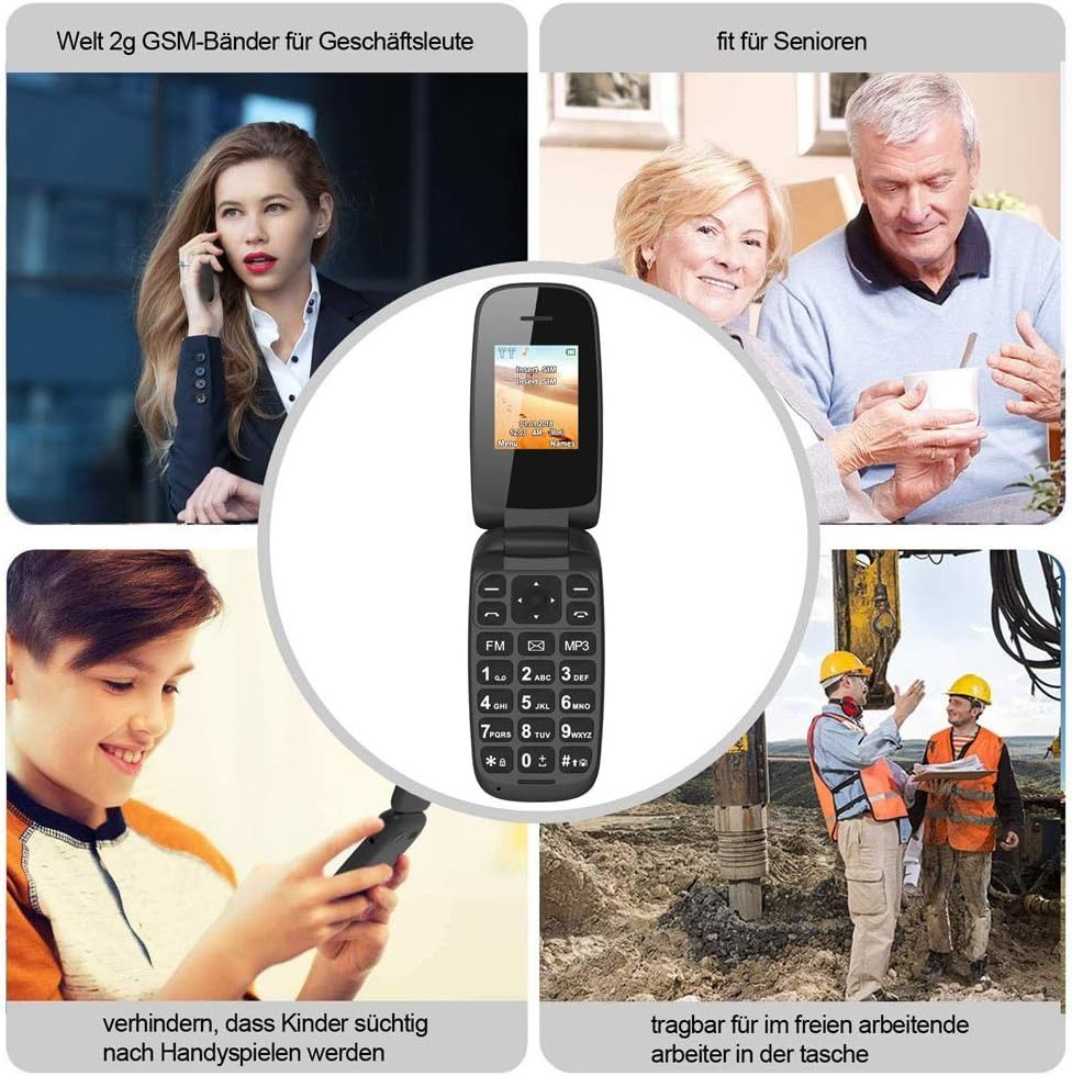 [5593] Ushining F200 3G Unlocked Senior Flip Phone Large Icon Cell Easy ...