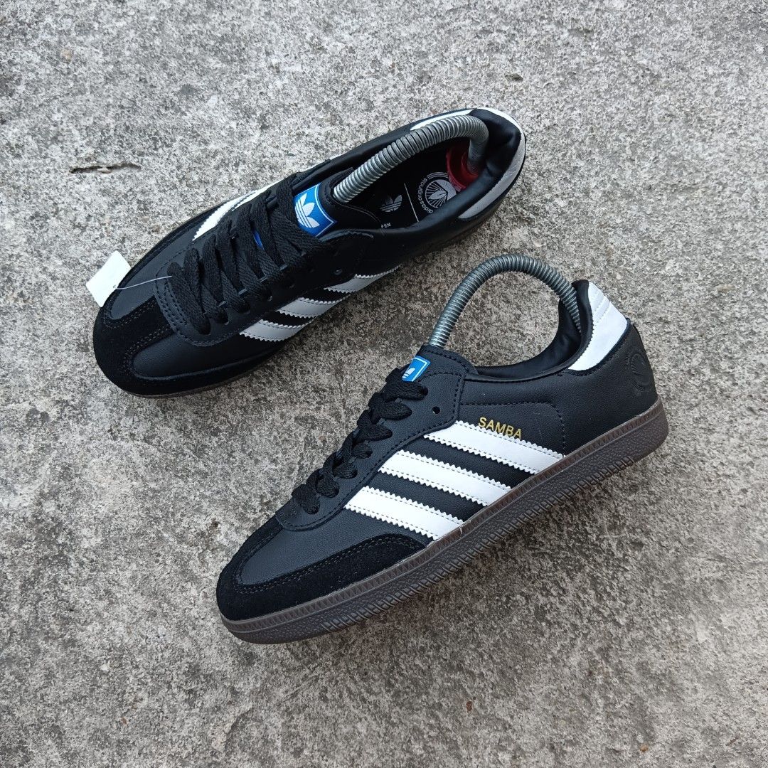 Adidas Samba Hitam Puteh (5UK23.5cm) - RM15O, Women's Fashion, Footwear ...