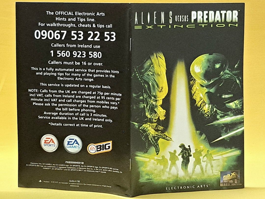 🔥ALIENS VERSUS PREDATOR🔥 PS2, Video Gaming, Video Games, PlayStation on ...