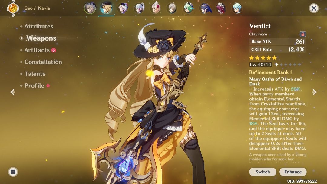 Ayaka & Navia + signature account (Genshin Impact) , Video Gaming ...