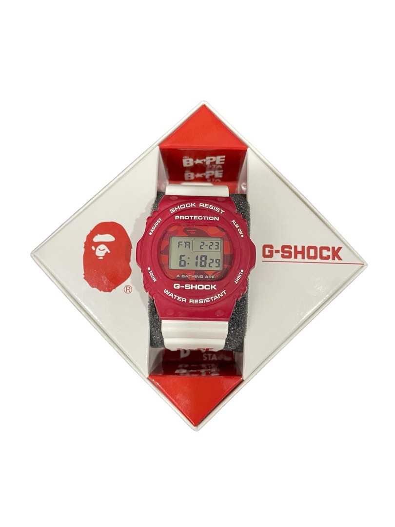 Bape X G-Shock DW5750E watch, Men's Fashion, Watches & Accessories ...