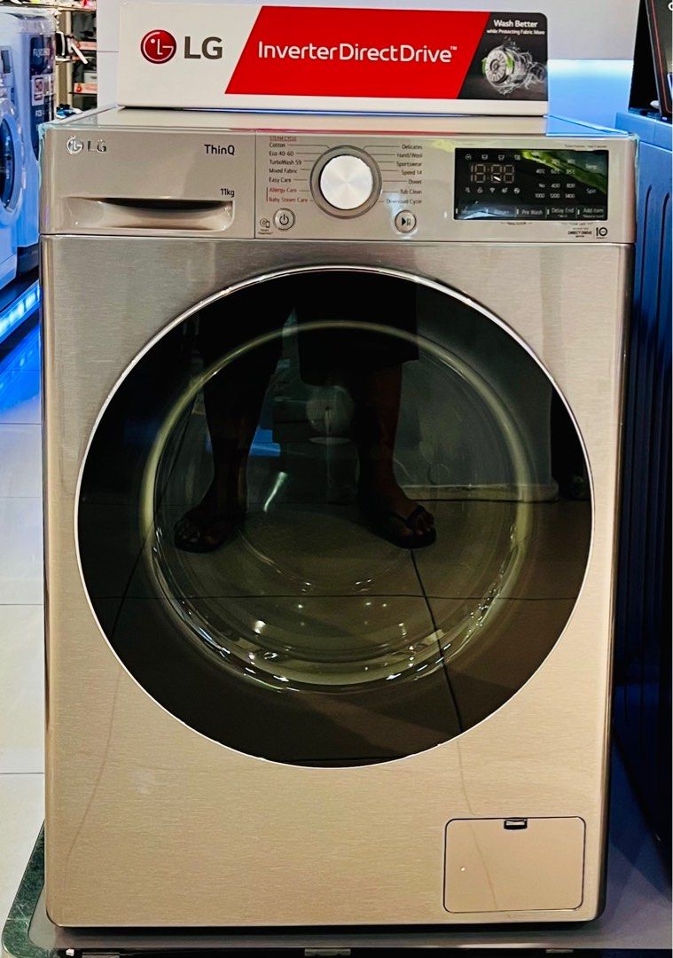 Brand New LG FV1411S3P 11kg Front Load Inverter Washing Machine (2024 ...