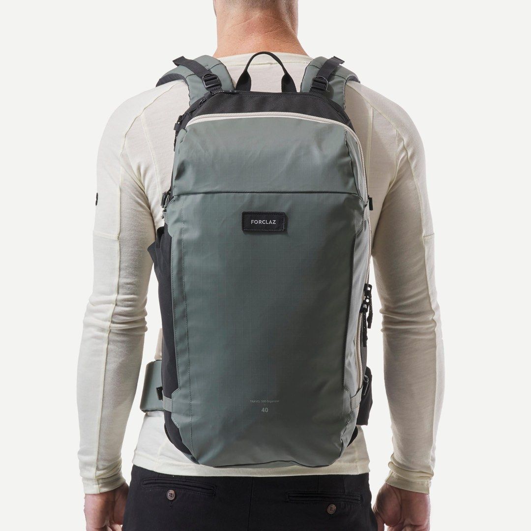 Decathlon Trekking 40L Backpack Travel 500 - Khaki, Men's Fashion, Bags ...