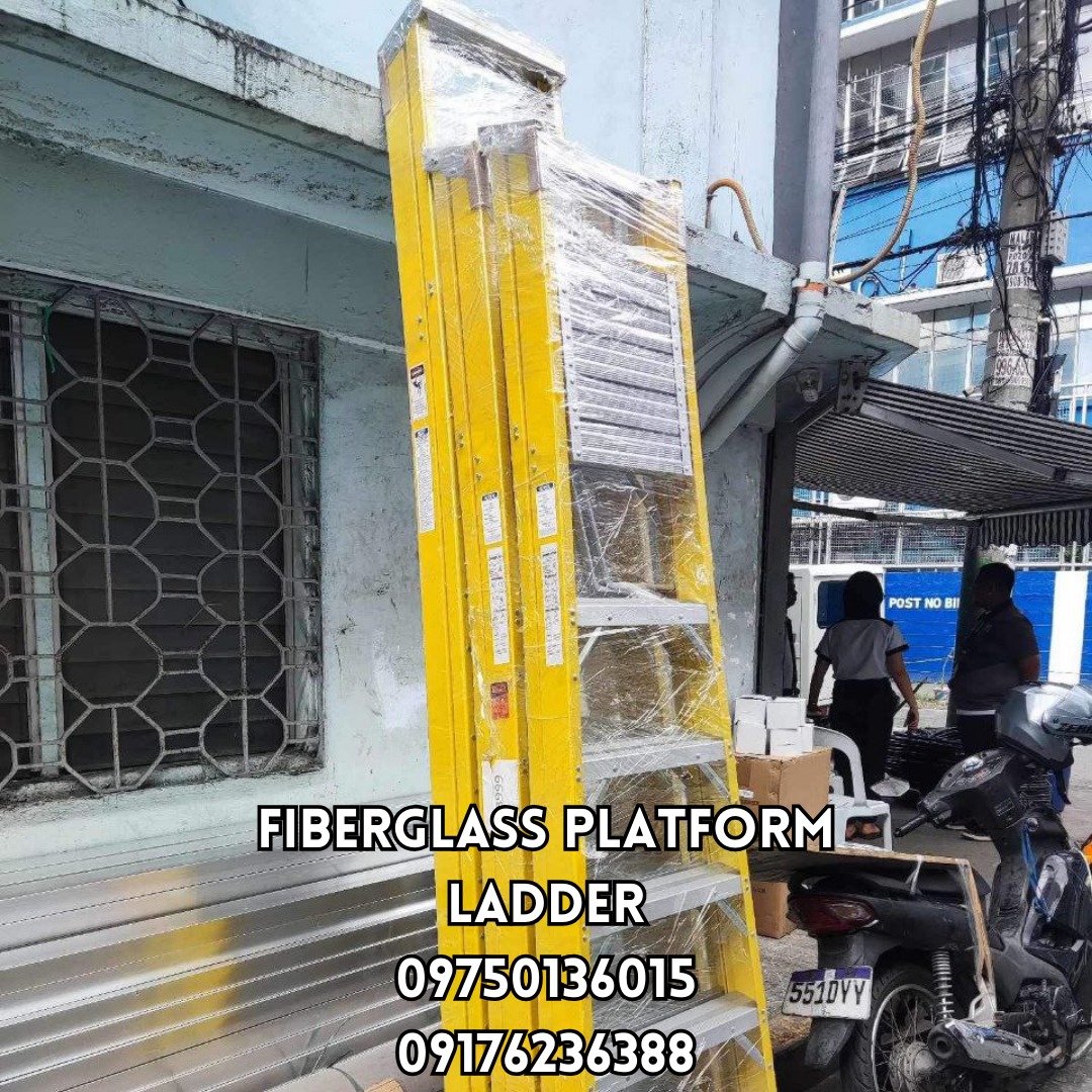 Fiberglass Platform Ladder, Commercial & Industrial, Industrial ...