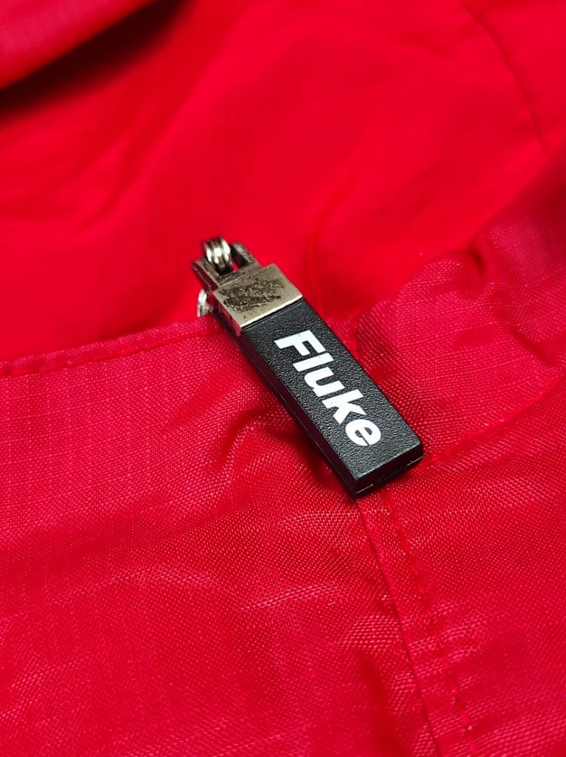 Fluke Red Windbreaker, Women's Fashion, Coats, Jackets and Outerwear on ...