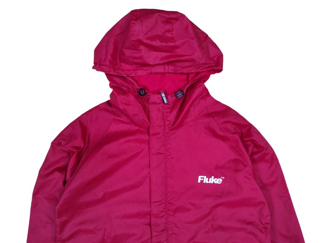 Fluke Red Windbreaker, Women's Fashion, Coats, Jackets and Outerwear on ...