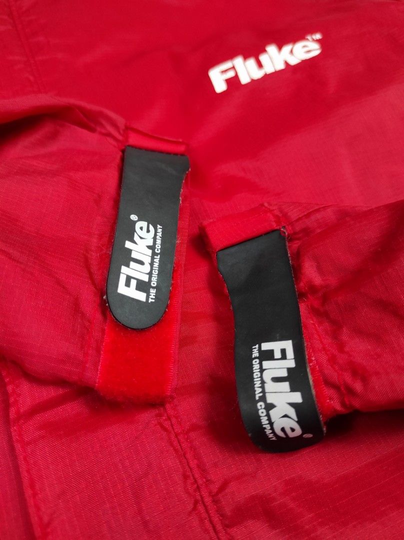Fluke Red Windbreaker, Women's Fashion, Coats, Jackets and Outerwear on ...