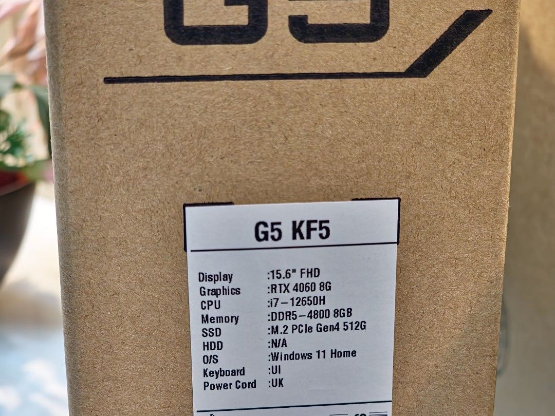 Gigabyte G5 KF5 i7 12th Gen 8GB RAM 512GB SSD 15.6 IPS FHD 1080P 144Hz ...