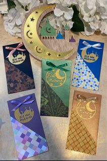 Hari Raya Mini Box and Mini Envelopes with Note Card, Hobbies & Toys ...