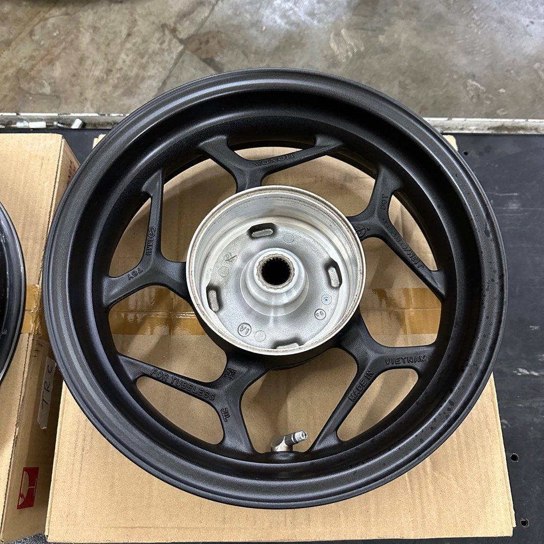 Honda PCX 160 rims, Motorcycles, Motorcycle Accessories on Carousell