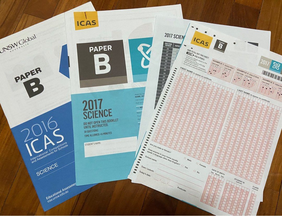 ICAS Maths/Science Paper B 2016/2017, Hobbies & Toys, Books & Magazines ...