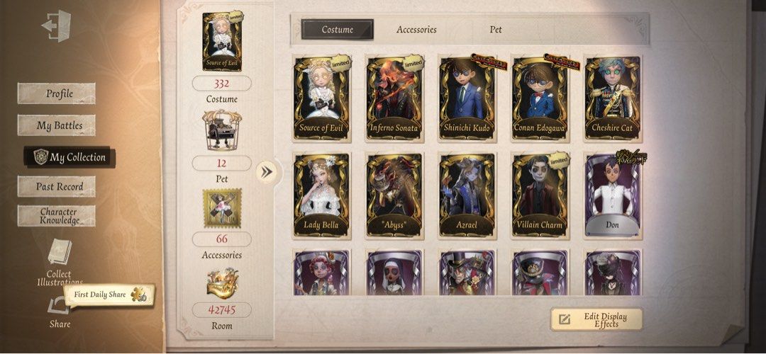 Identity v asia account, Video Gaming, Gaming Accessories, Game Gift ...