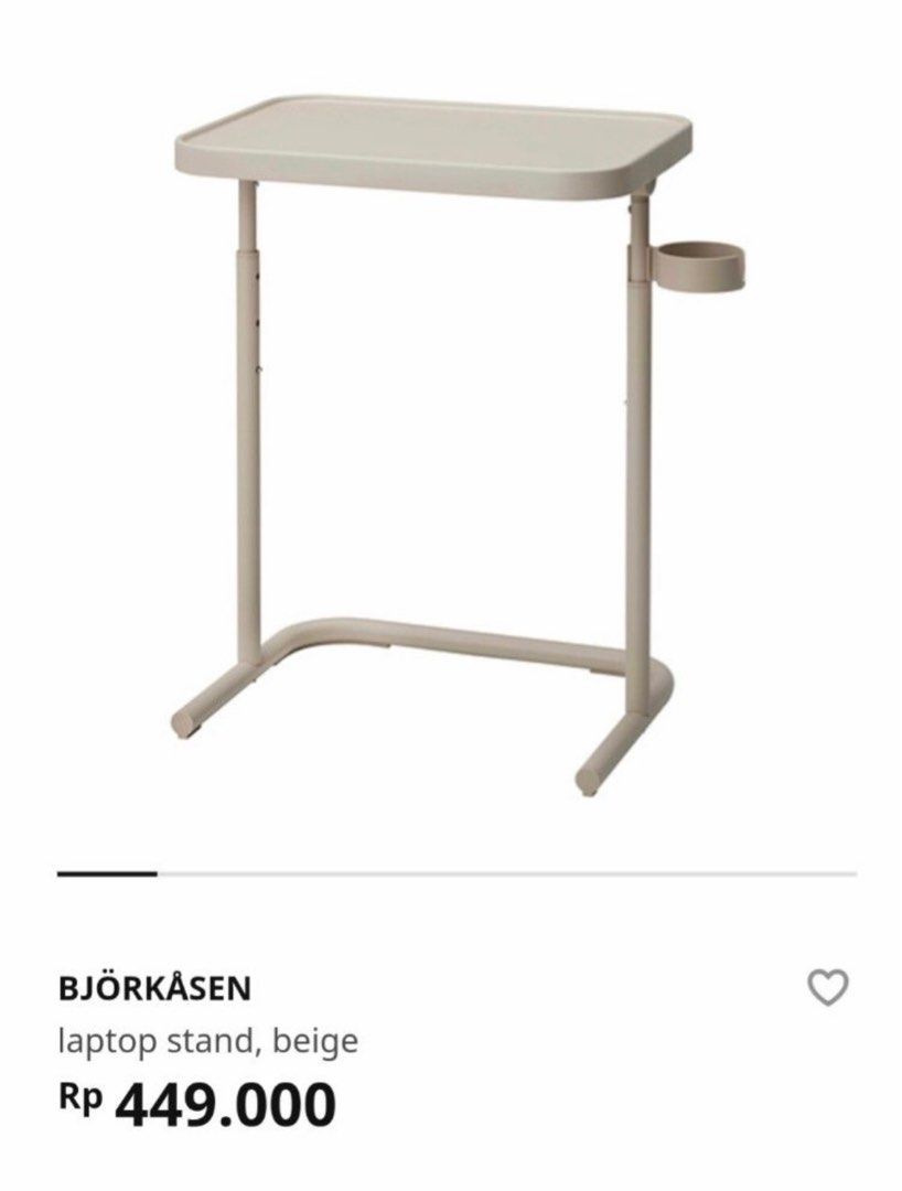 IKEA BJORKASEN Meja Stand Laptop, Perabotan Rumah di Carousell