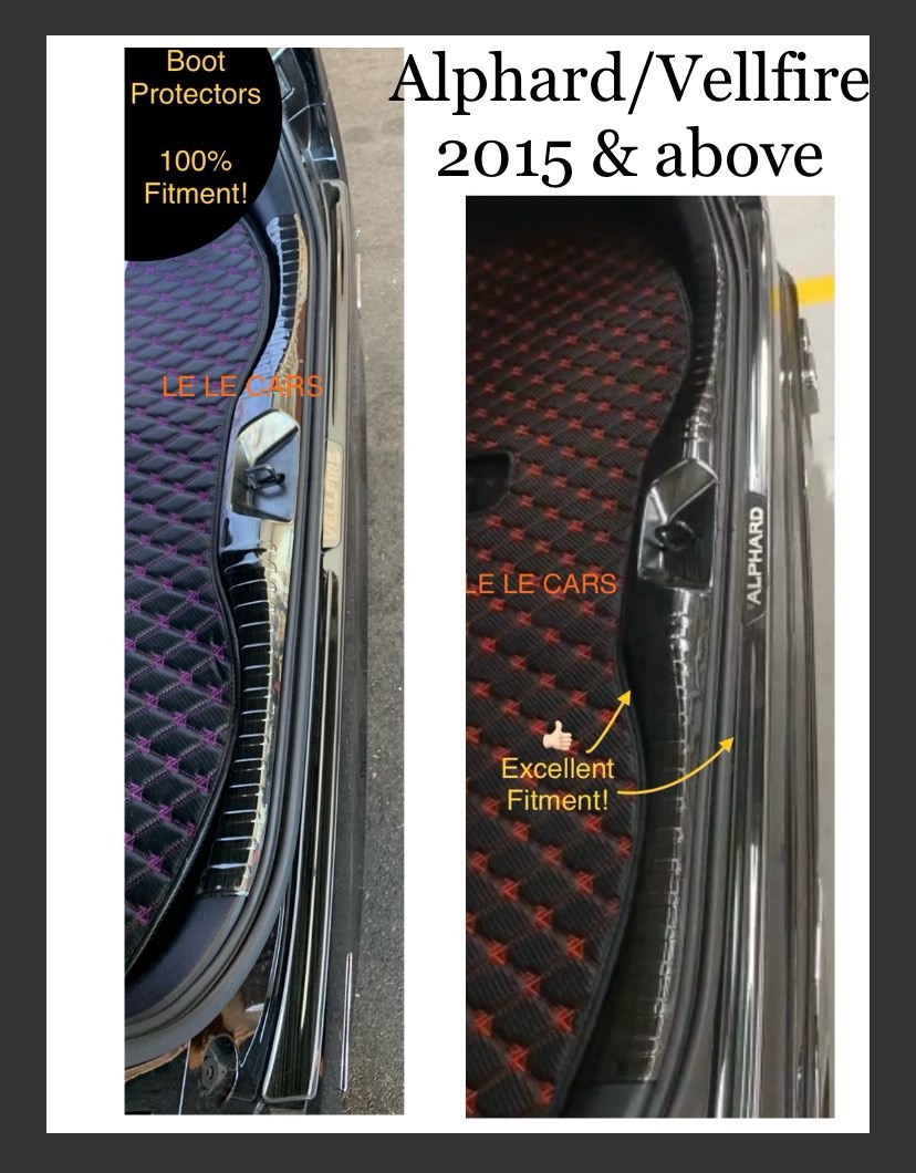 In Stock: 2008 to latest Alphard/Vellfire Rear Boot Trunk Protectors ...