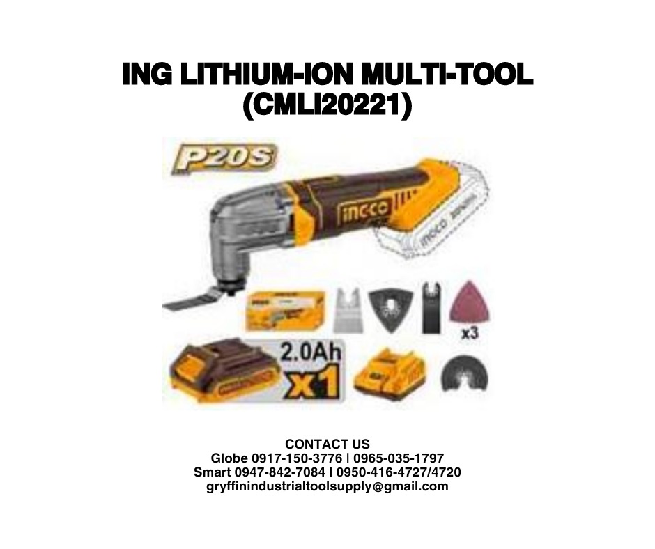 ING LITHIUM-ION MULTI-TOOL (CMLI20221), Commercial & Industrial ...