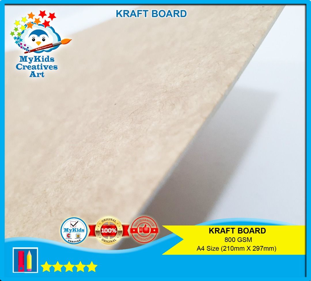 KRAFT BOARD 800GSM, Hobbies & Toys, Stationery & Craft, Art & Prints on ...