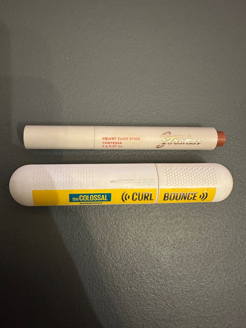 Maybelline Collosal Curl Bounce Mascara + Strokes Velvet Click Stick ...