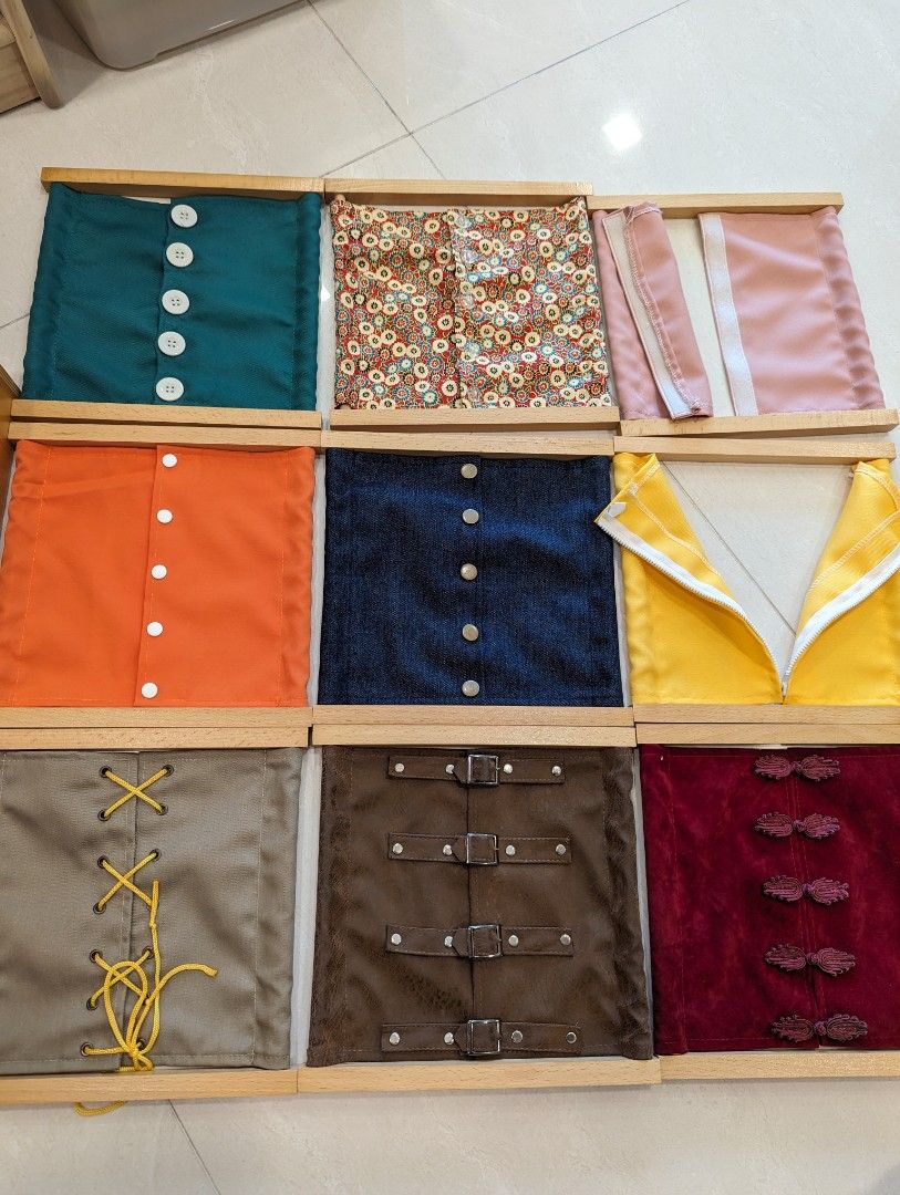 Montessori Dressing Frame, Hobbies & Toys, Toys & Games on Carousell