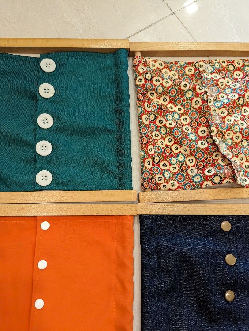 Montessori Dressing Frame, Hobbies & Toys, Toys & Games on Carousell