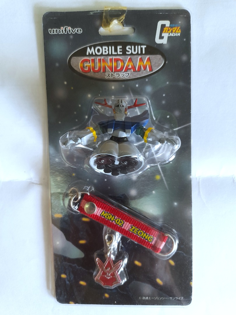 MSN-02 Zeong Figure & Char Aznable Emblem Charm Strap [RX-78-2 Gundam ...