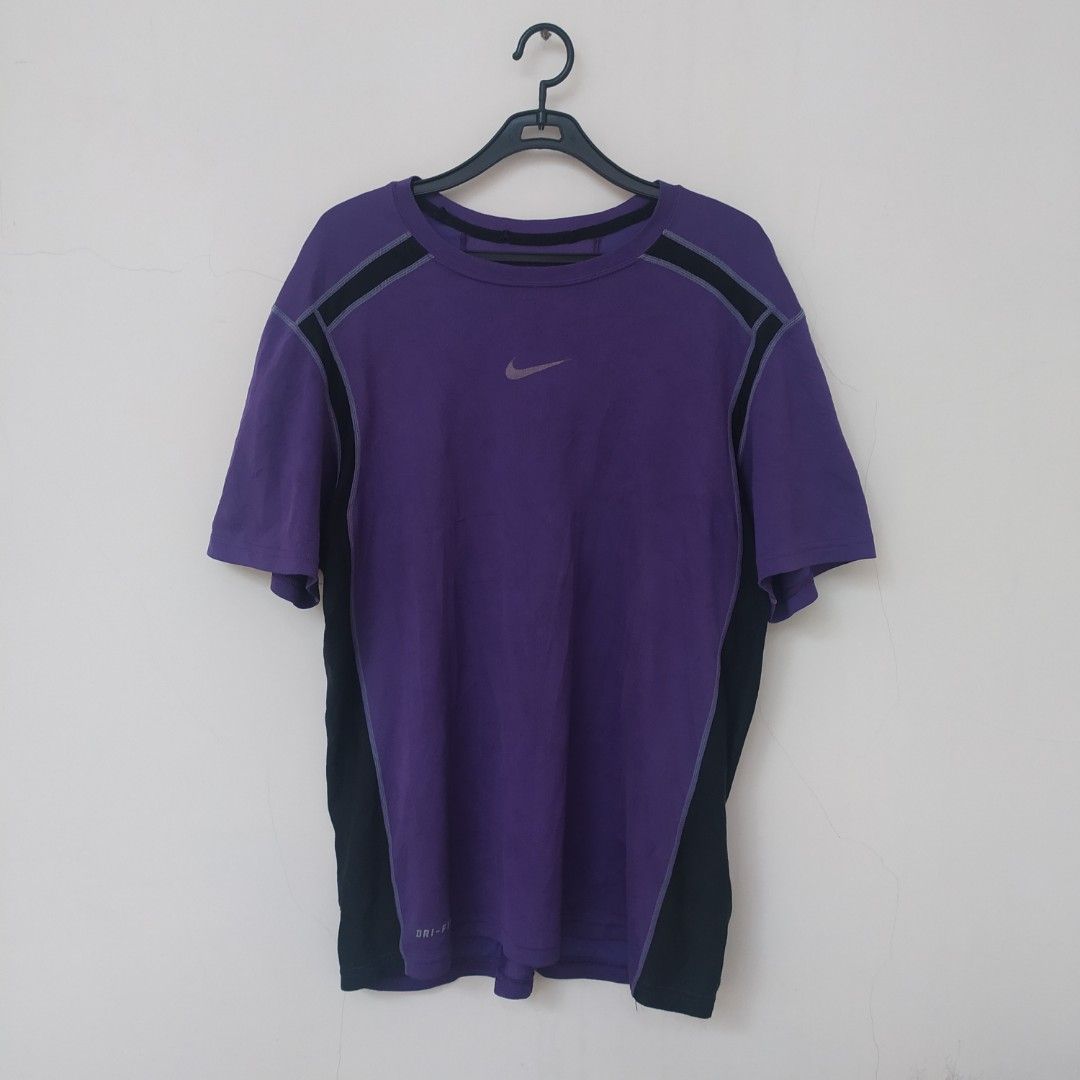 Nike Center Swoosh Purple Black Jersey T Shirt not Hoodie, Crewneck ...