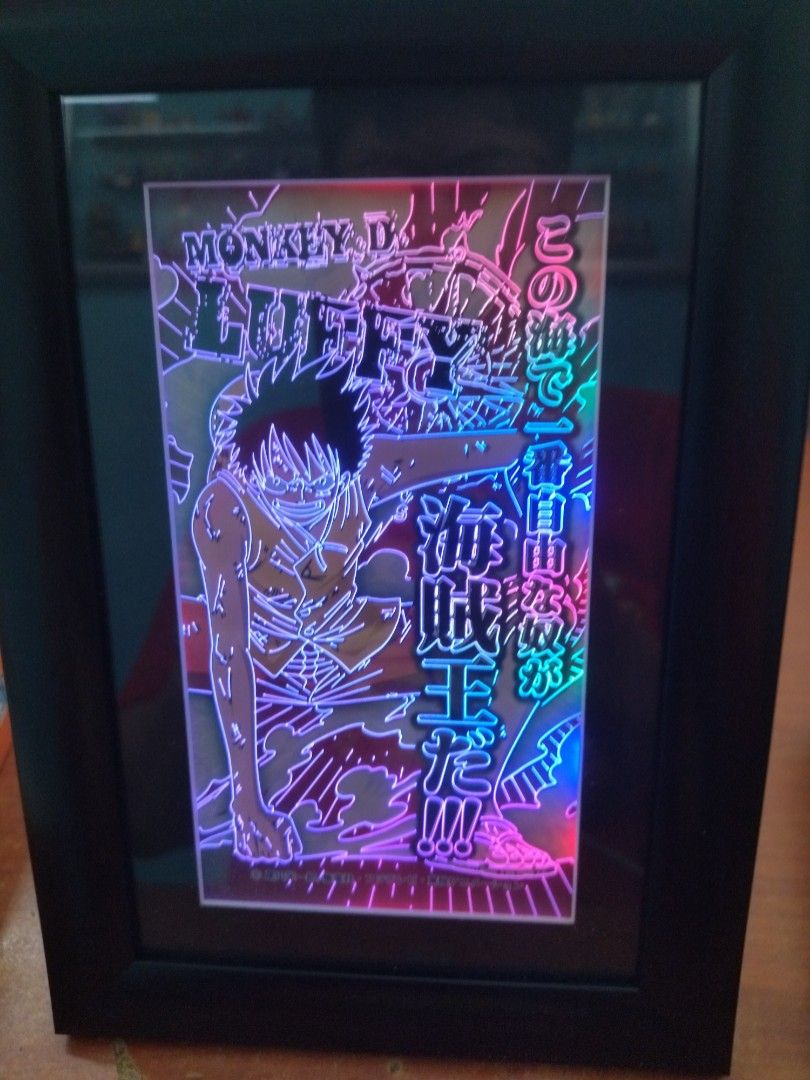 One piece LED PANEL (Luffy), Hobbies & Toys, Toys & Games on Carousell