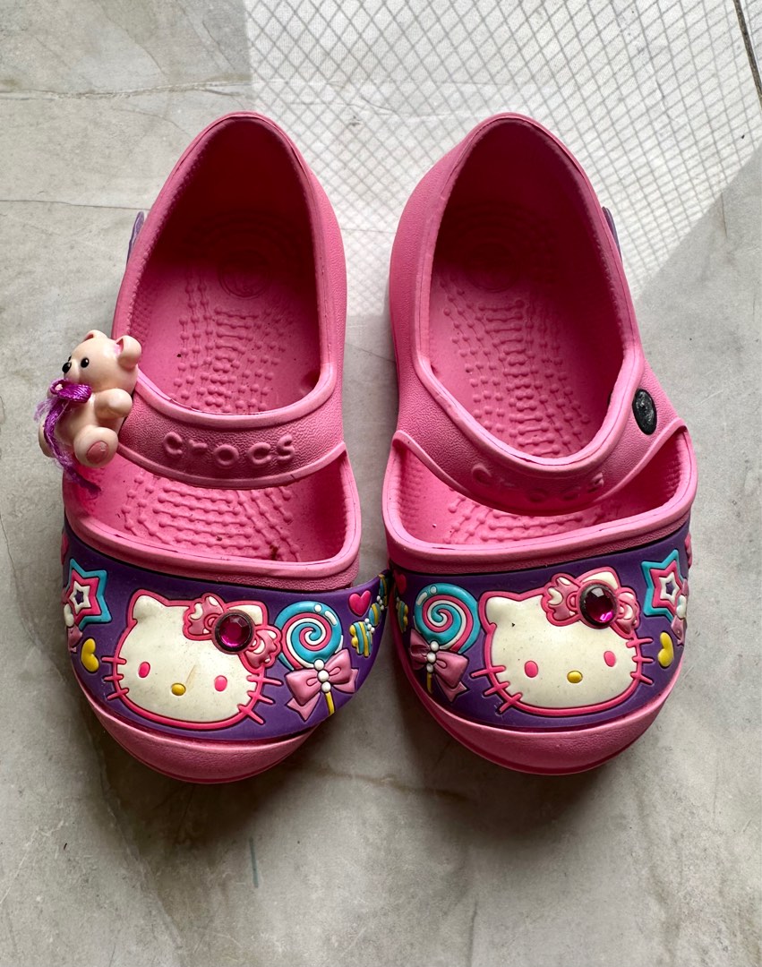 Original Crocs Hello Kitty Limited Edition, Babies & Kids, Babies ...