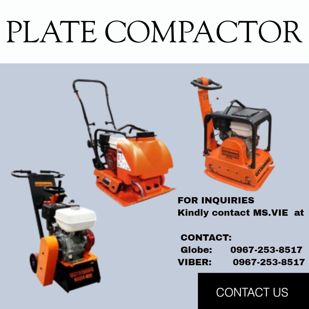 PLATE COMPACTOR, Commercial & Industrial, Industrial Equipment on Carousell