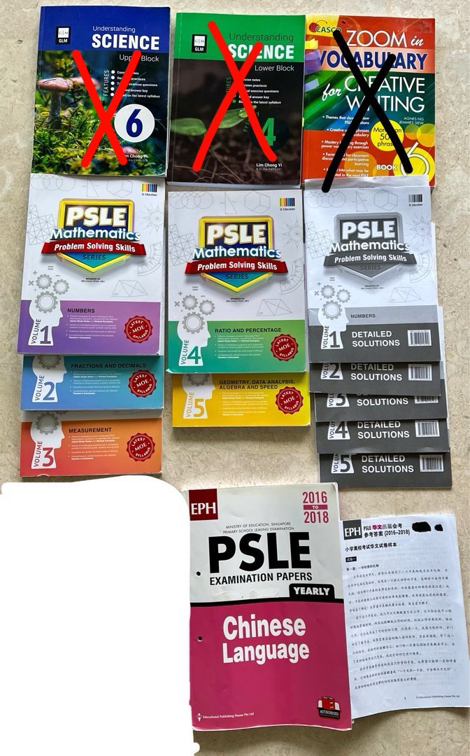 primary school assessment books - 90% undone, Hobbies & Toys, Books ...