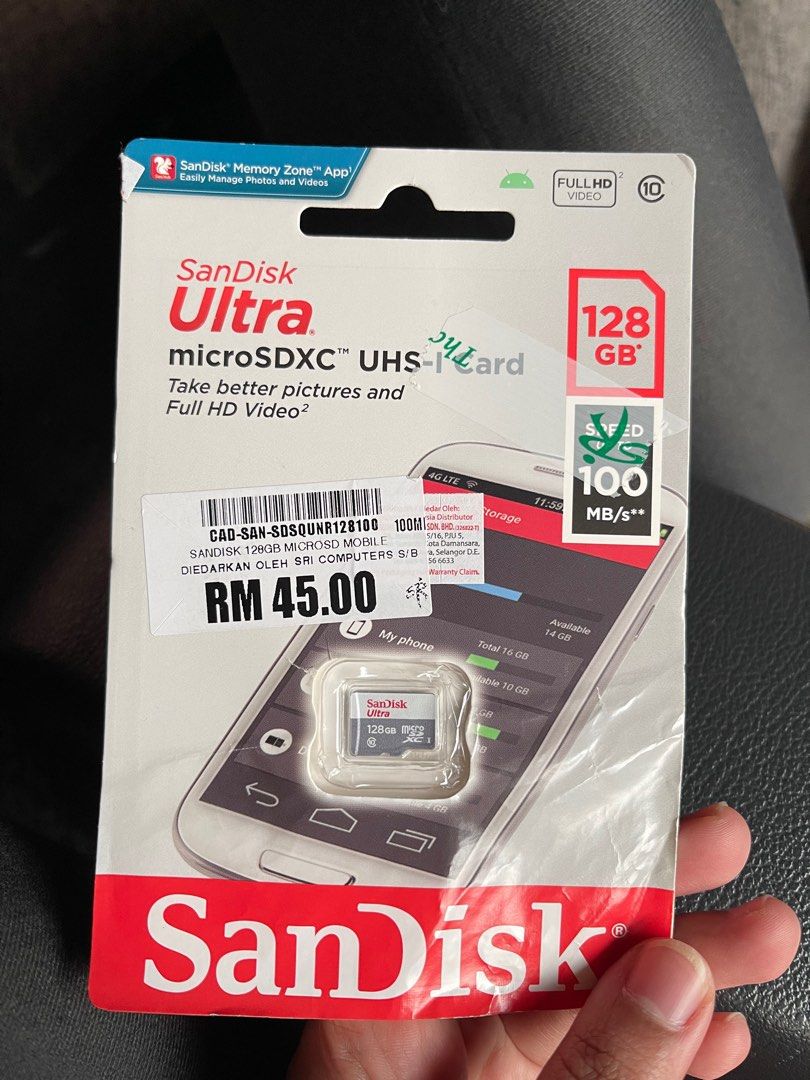 SanDisk Ultra MicroSD, Computers & Tech, Parts & Accessories, Hard ...