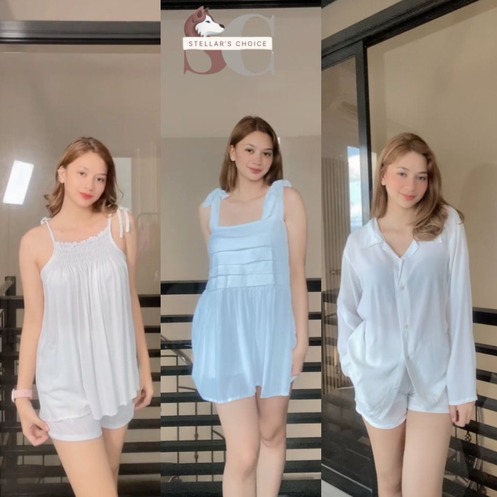 SC White Terno Coordinates Set, Women's Fashion, Dresses & Sets ...