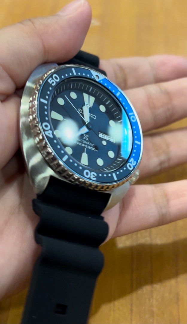 Seiko Turtle Batman Diver, Men's Fashion, Watches & Accessories ...