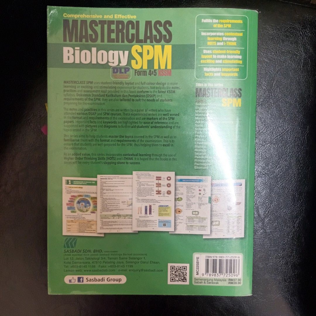 SPM BIOLOGY MASTERCLASS, Hobbies & Toys, Books & Magazines, Textbooks ...
