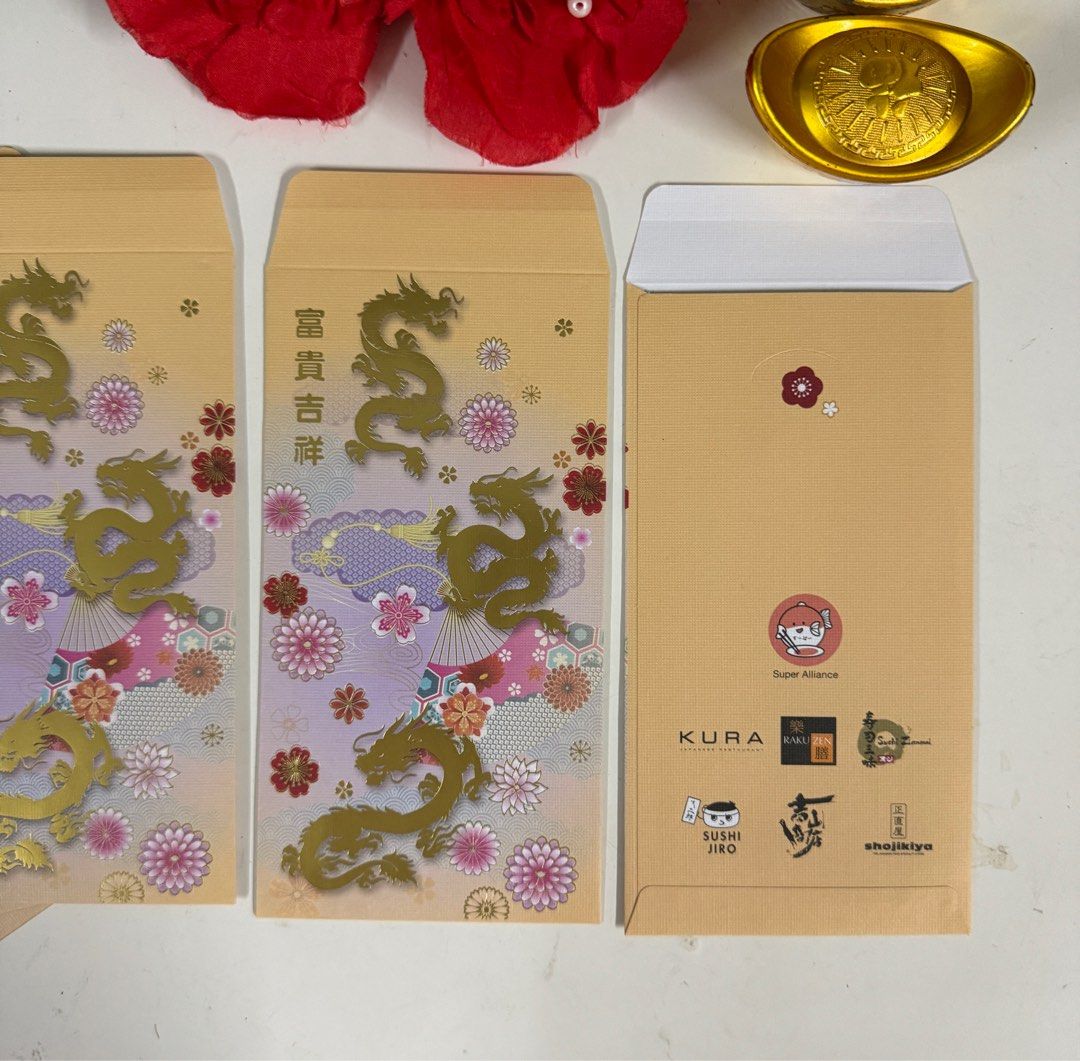 Super Alliance 2024 Ang Pow packet_ Rakuzen_ Sushi Zanmai_Years of ...
