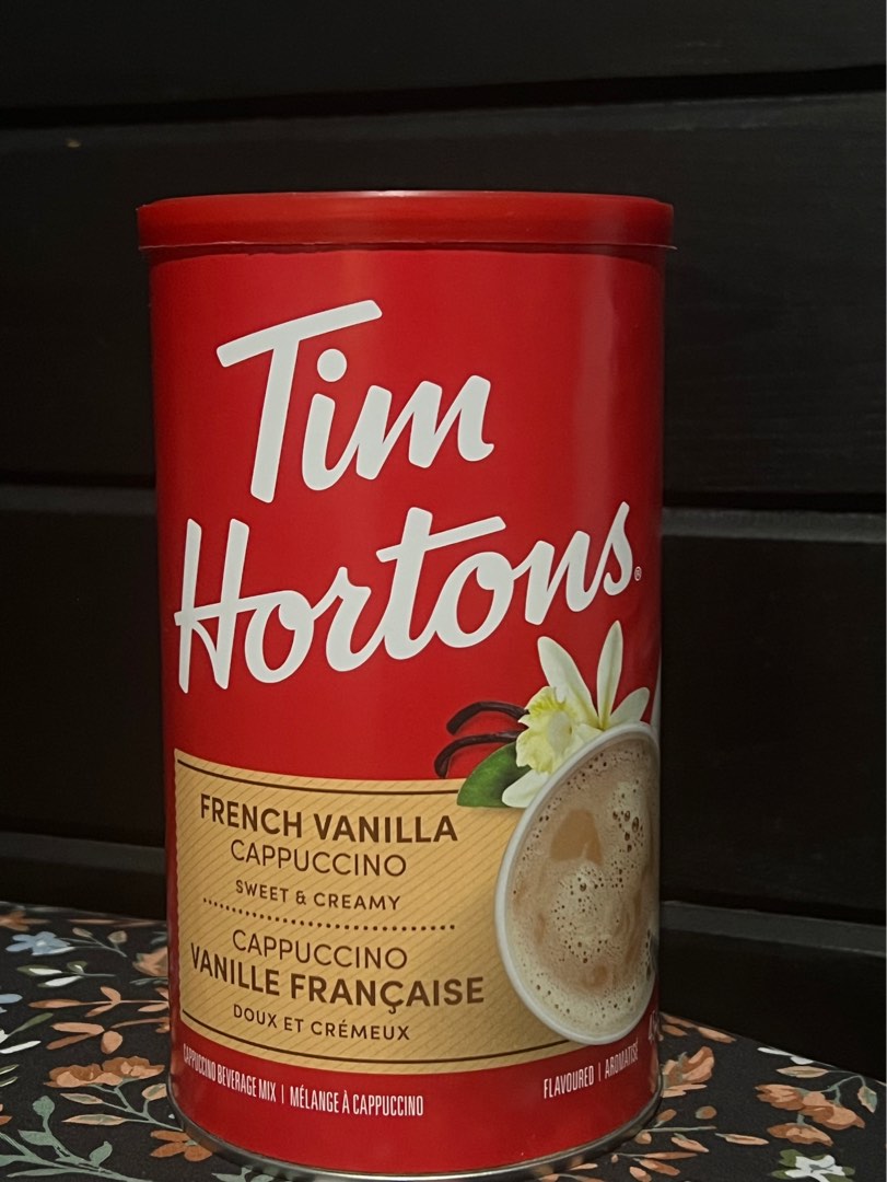 Tim Hortons French Vanilla Cappuccino, Food & Drinks, Other Food ...