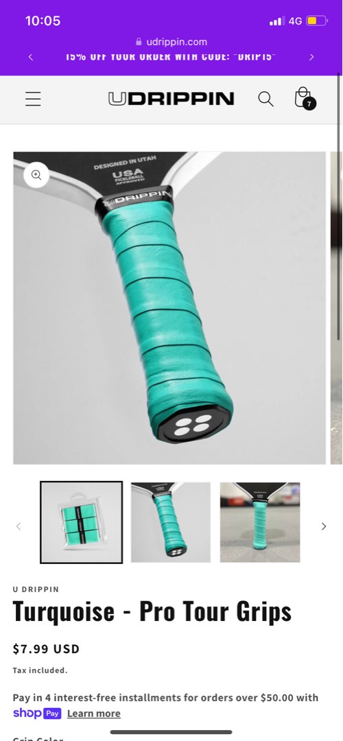 Udrippin pickleball overgrip grip, Sports Equipment, Sports & Games, Racket & Ball Sports on ...